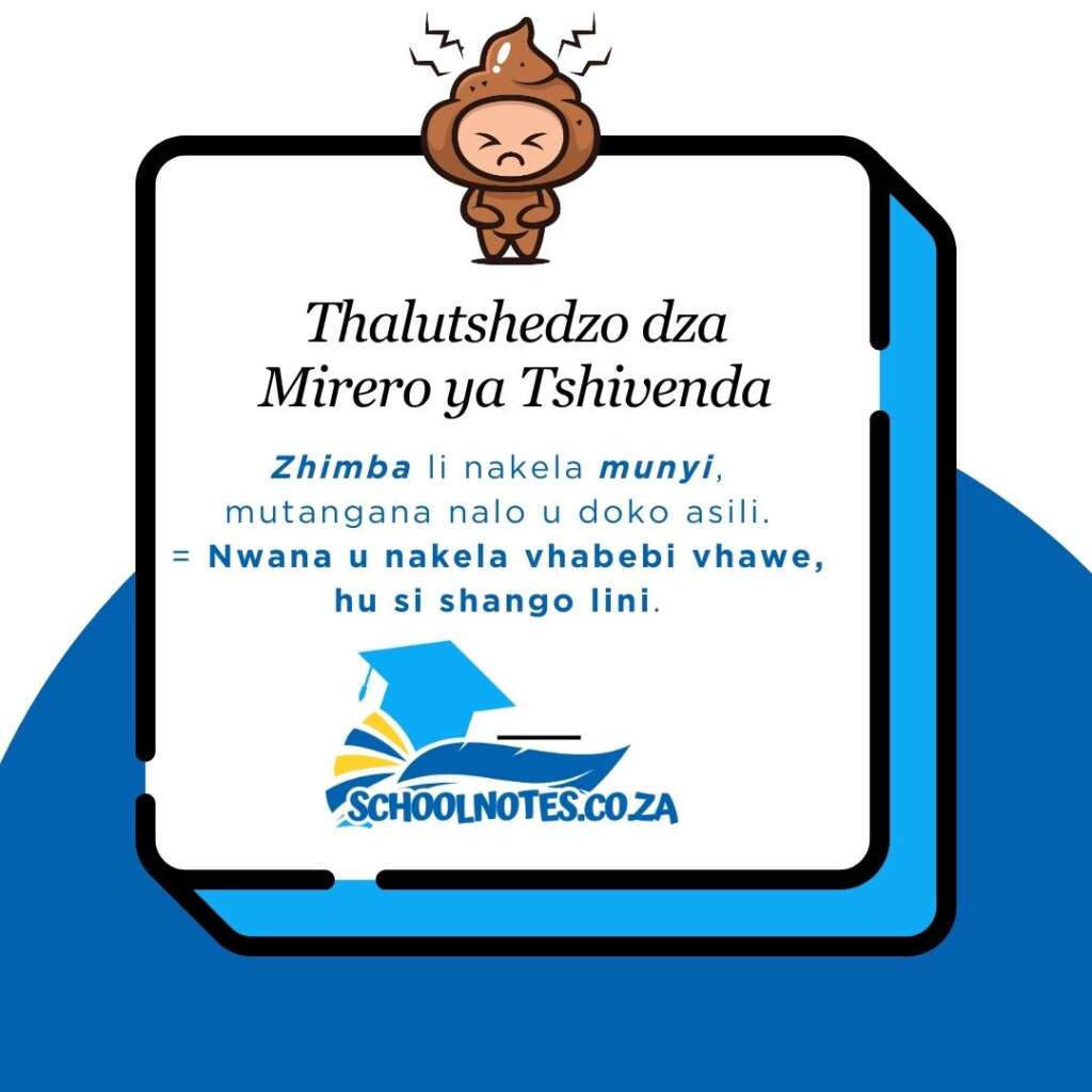 Thalutshedzo dza Mirero ya Tshivenda - School Notes